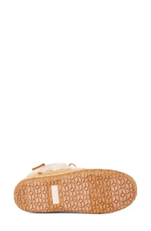 Minnetonka Torrey Faux Fur Lined Slipper Bootie - Cinnamon Mix Knit