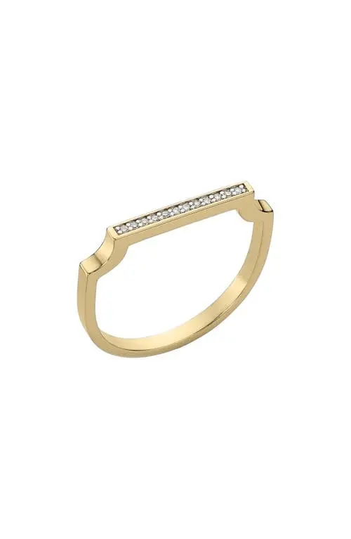 Monica Vinader Signature Thin Diamond Ring - Gold/diamonds