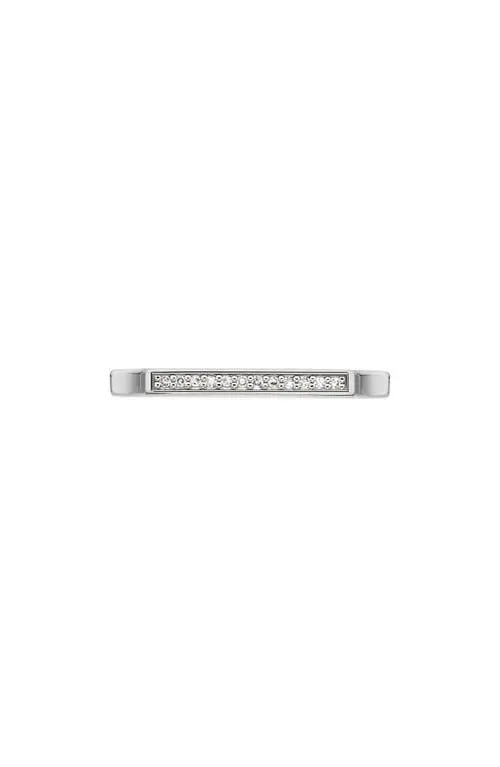 Monica Vinader Signature Thin Diamond Ring - Silver