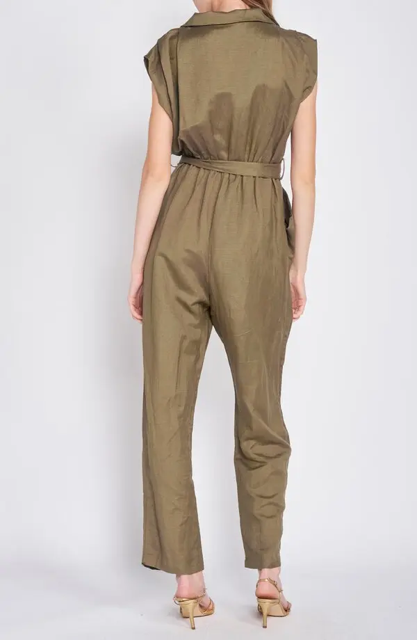 EN SAISON Tie Waist Jumpsuit