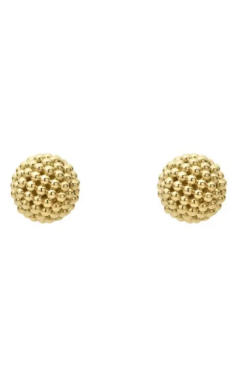 Lagos 18k Caviar Ball Stud Earrings