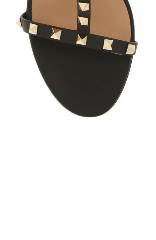 Valentino Garavani Rockstud Block Heel Sandal - Nero
