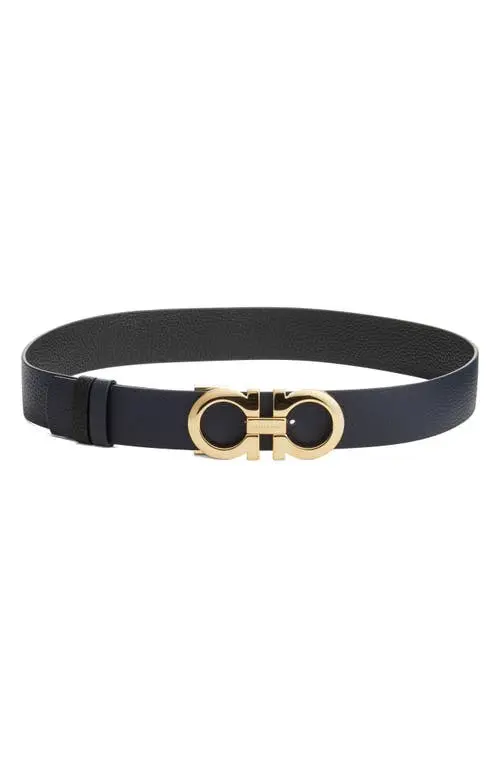 FERRAGAMO Reversible Gancini Leather Belt - Mitro