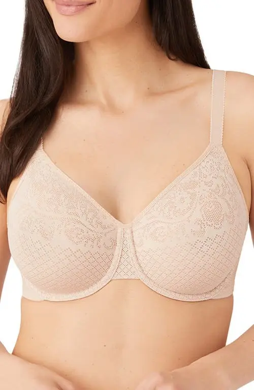 Wacoal Visual Effects Underwire Minimizer Bra - Sand