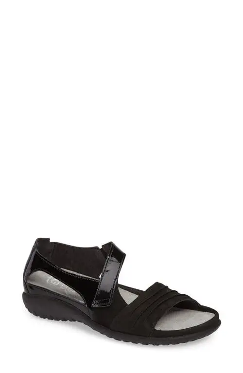 Naot Papaki Sandal - Black Patent Leather