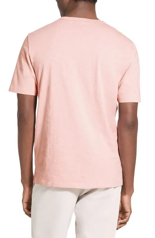Theory Essential In Cosmos Slub Cotton Tee - Chalk Pink