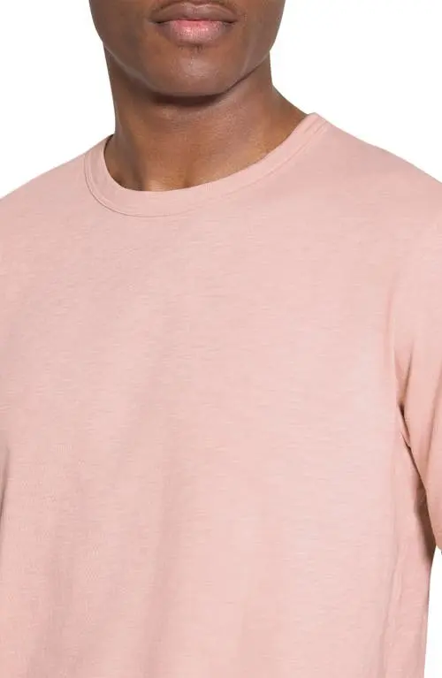 Theory Essential In Cosmos Slub Cotton Tee - Chalk Pink
