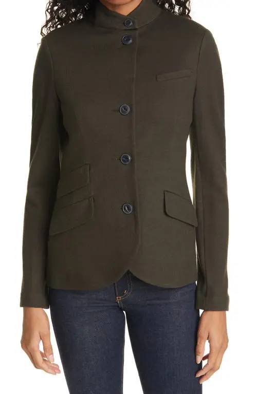 Rag & Bone Slade Wool Blazer - Armygrn