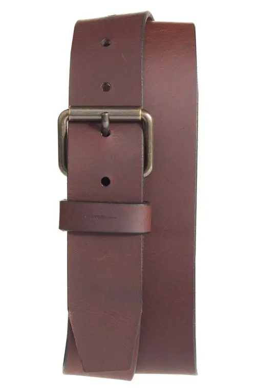 Shinola Rambler Leather Belt - Dark Brown