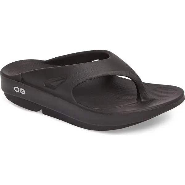 OOFOS Ooriginal Sporty Thong Sandal - Black