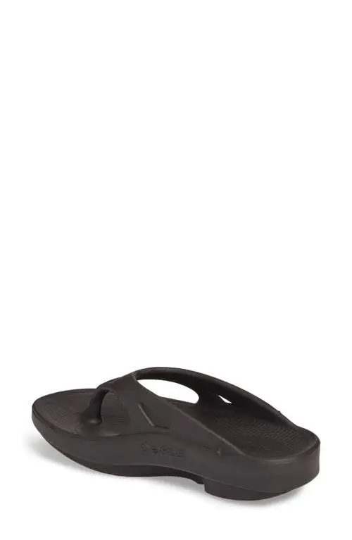 OOFOS Ooriginal Sporty Thong Sandal - Black