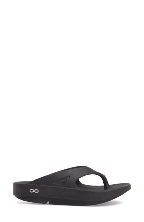 OOFOS Ooriginal Sporty Thong Sandal - Black