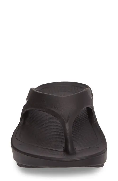 OOFOS Ooriginal Sporty Thong Sandal - Black