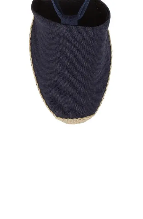 TONI PONS Valencia Espadrille Wedge - Navy Fabric