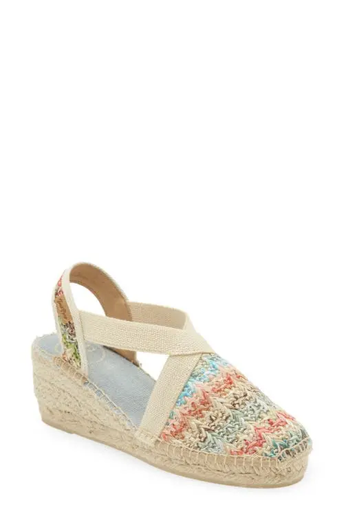 TONI PONS Terra Espadrille Wedge Sandal - Multi Woven Fabric