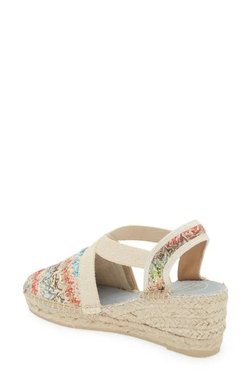 TONI PONS Terra Espadrille Wedge Sandal - Multi Woven Fabric