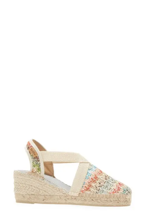 TONI PONS Terra Espadrille Wedge Sandal - Multi Woven Fabric