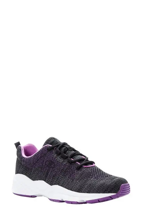 PROPET Stability Fly Sneaker - Black/berry Fabric