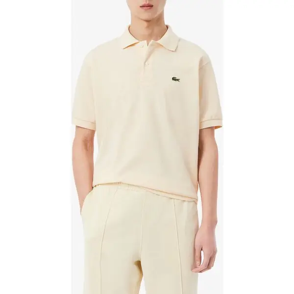 Lacoste Regular Fit Piqué Polo - Natural