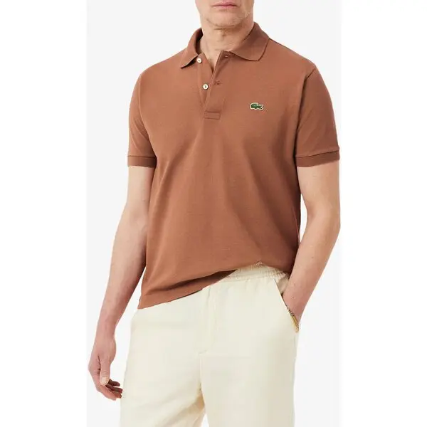 Lacoste Regular Fit Piqué Polo - Pecan