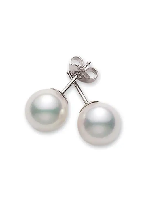 Mikimoto Pearl Stud Earrings - Akoya Pearl