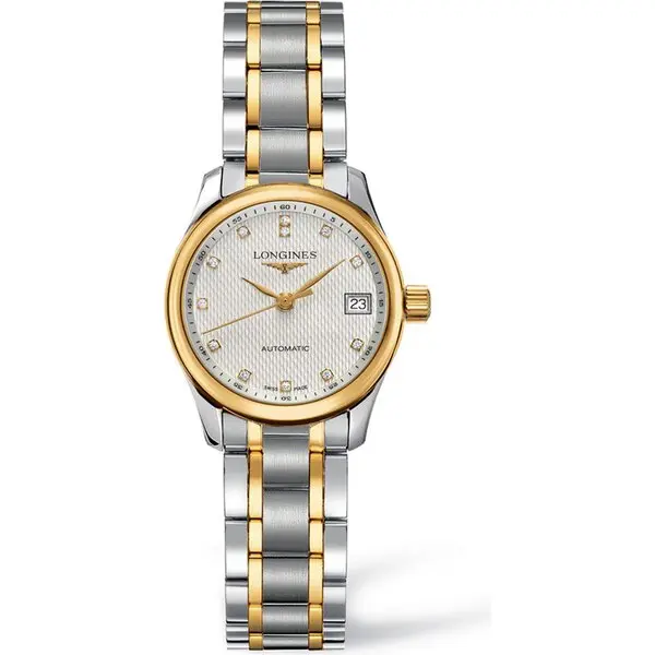 LONGINES Master Automatic Diamond Bracelet Watch - Silver