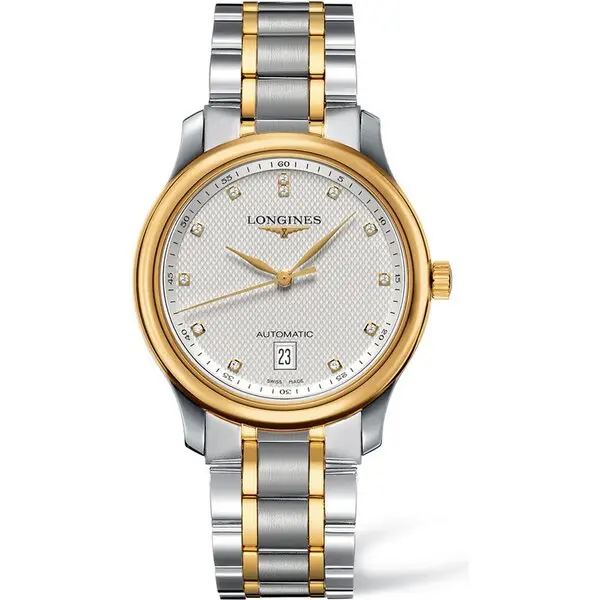 LONGINES Master Automatic Diamond Bracelet Watch - Silver/gold