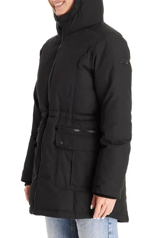 MODERN ETERNITY Convertible Down 3-in-1 Maternity Parka - Black