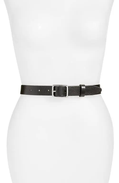 Rag & Bone Baby Boyfriend Leather Belt - Black