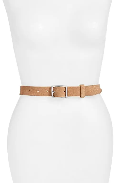 Rag & Bone Baby Boyfriend Leather Belt - Camel