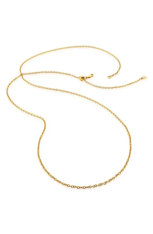 Monica Vinader Rolo Chain Necklace - Yellow Gold