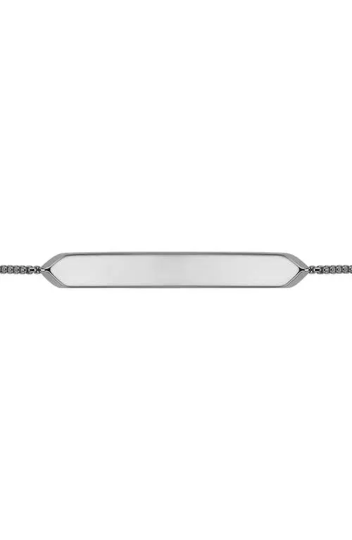 Monica Vinader Baja Skinny Pavé Diamond Bracelet In Sterling