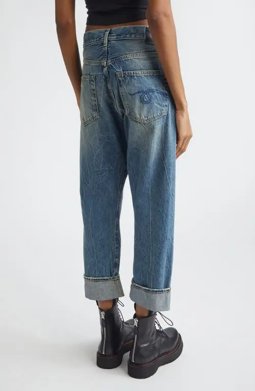 R13 Crossover Straight Leg Jeans - Kelly