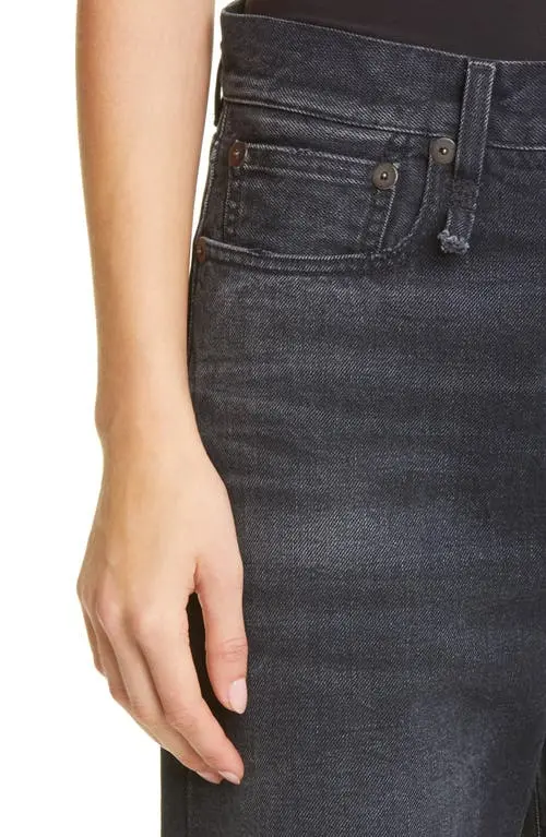 R13 Distressed Boyfriend Jeans - Jake Black