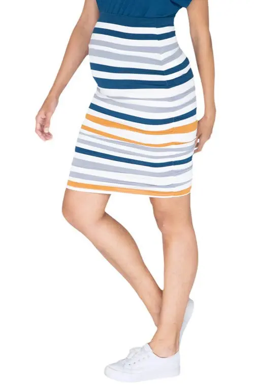 ANGEL MATERNITY Ruched Skirt - Navy