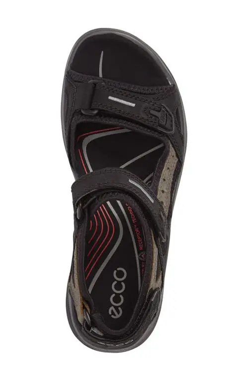 Ecco Yucatan Sandal - Black/mole
