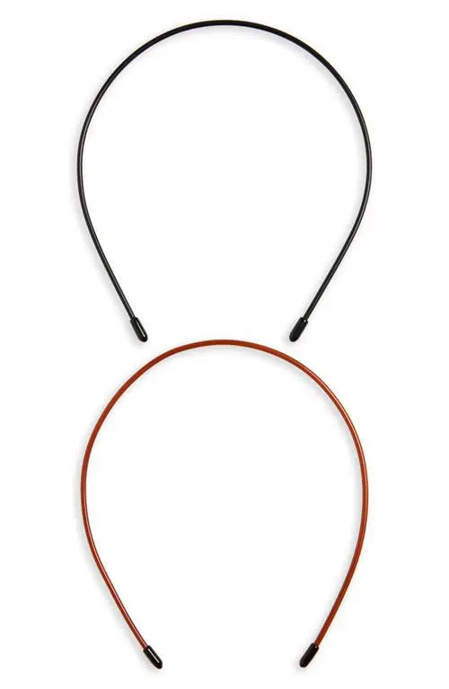 France Luxe Twiggy 2-pack Headbands - Black/ Tortoise