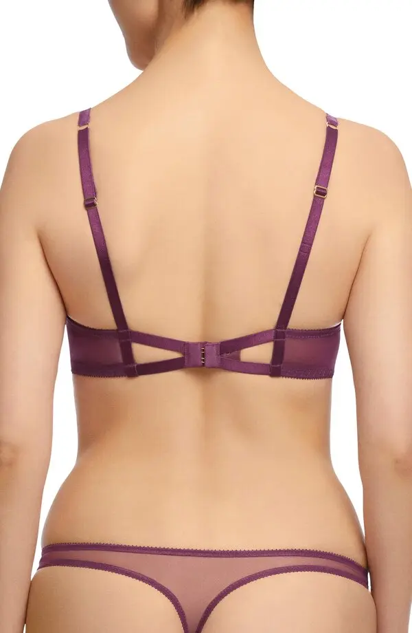 DITA VON TEESE Metallic Lace Underwire Bra
