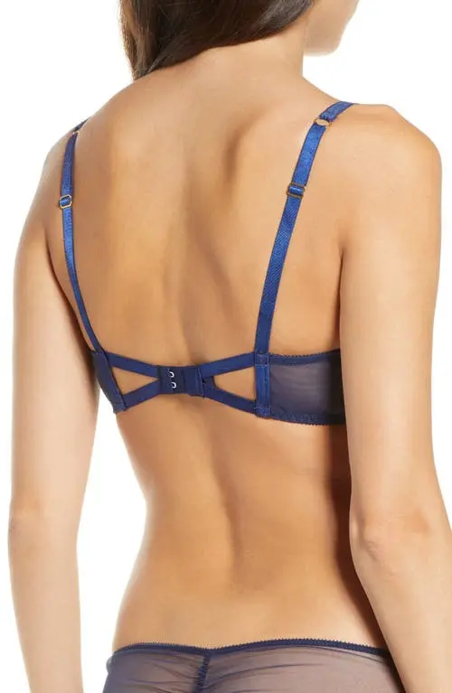 DITA VON TEESE Metallic Lace Underwire Bra
