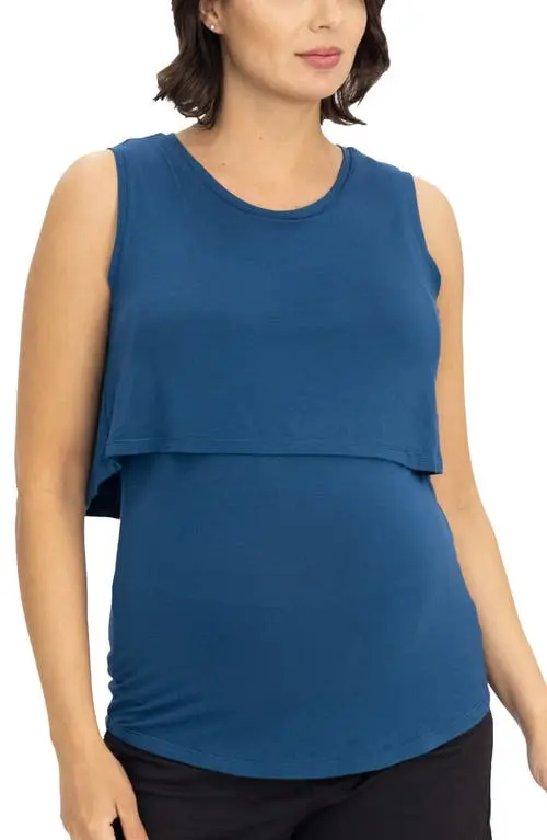 ANGEL MATERNITY Nursing Tank - Teal