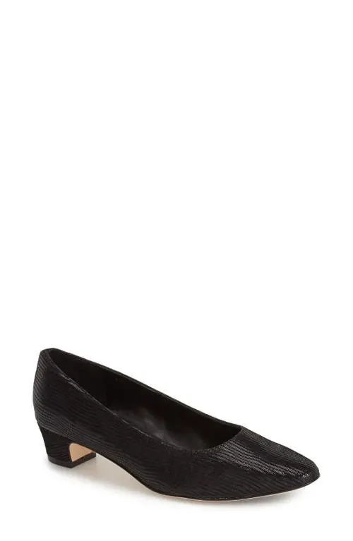 Vaneli Astyr Almond Toe Pump - Black Mini Lizard Print