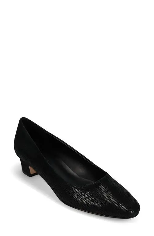 Vaneli Astyr Almond Toe Pump - Black Mini Lizard Print