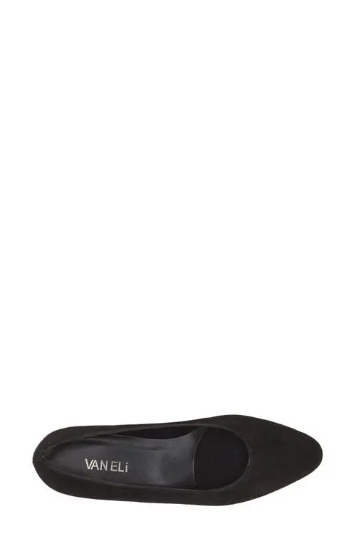 Vaneli Astyr Almond Toe Pump - Black Mini Lizard Print