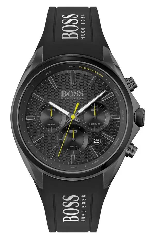 BOSS Distinct Silicone Strap Chronograph Watch
