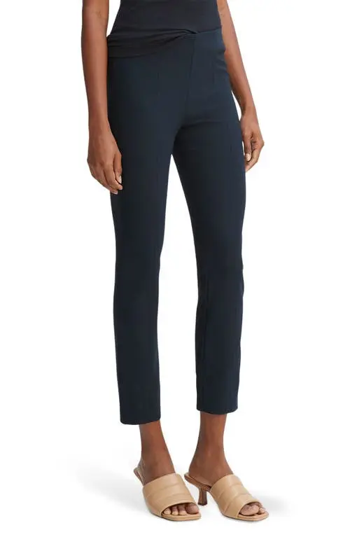 Vince Mid-rise Stitch Front Seam Leggings - Coastal Blue