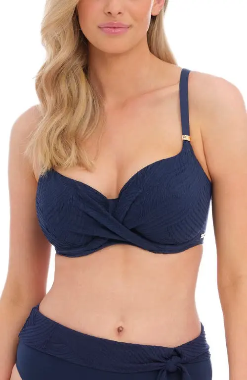 Fantasie Ottawa Underwire Wrap Front Bikini Top - Ink
