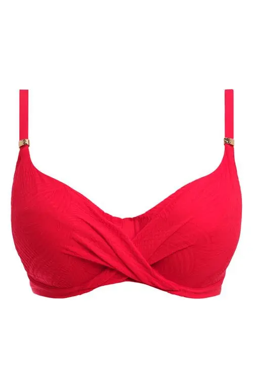 Fantasie Ottawa Underwire Wrap Front Bikini Top - Radiant Red