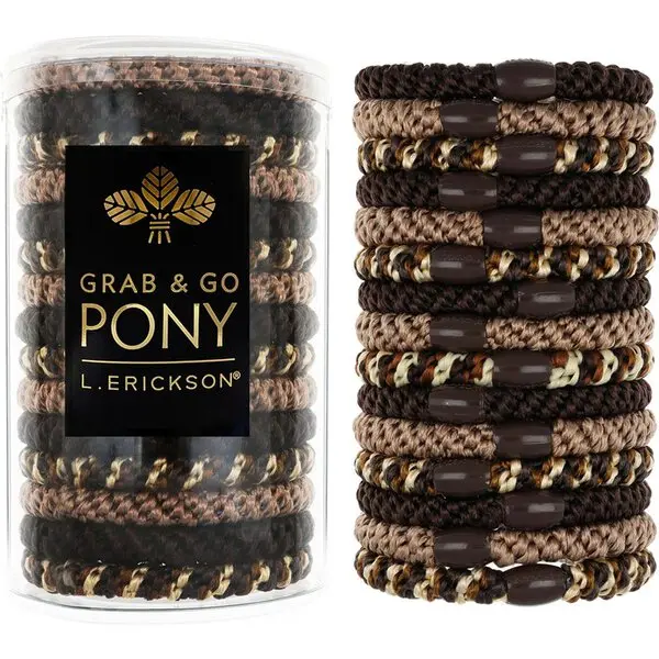 L. Erickson Grab & Go Braided Hair Ties - Toffee