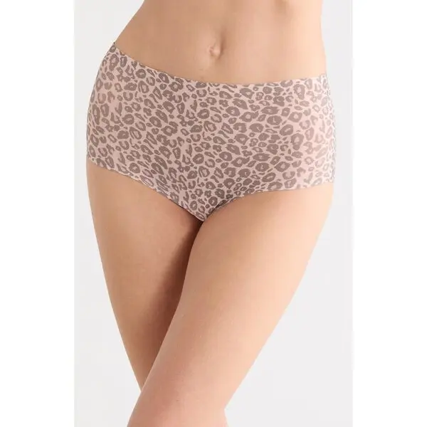 Chantelle Soft Stretch High Waist Briefs - Bronze Leopard
