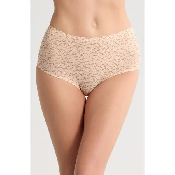 Chantelle Soft Stretch High Waist Briefs - Norah Nude Print